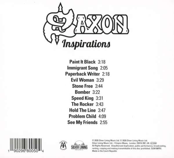 Osta Saxon - Inspirations (CD) levy netistä – SumashopFI