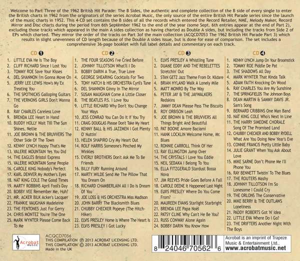 Osta British Hit Parade 1962 - Britains Greatest Hits Vol. 11 - The B ...
