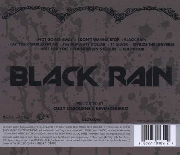Osta Ozzy Osbourne - Black Rain (CD) levy netistä – SumashopFI