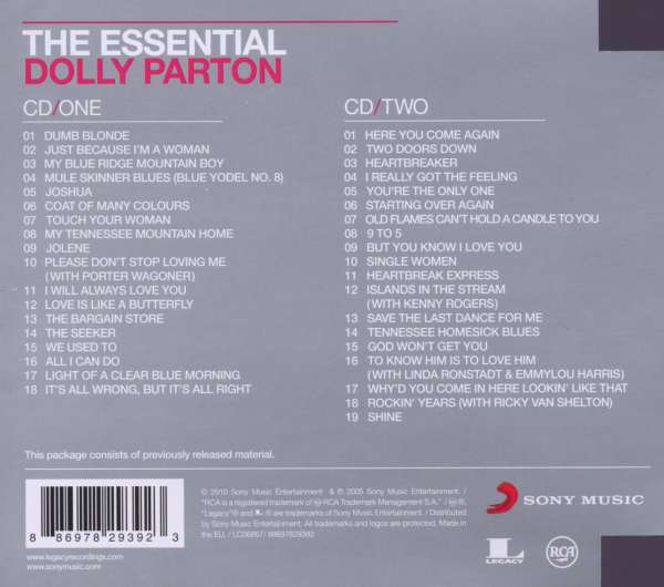 Osta Dolly Parton - The Essential (CD) levy netistä – SumashopFI