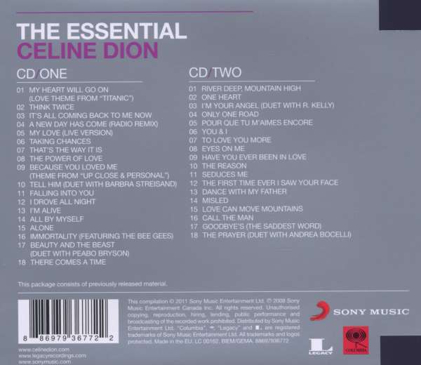Osta Céline Dion - The Essential (CD) levy netistä – SumashopFI