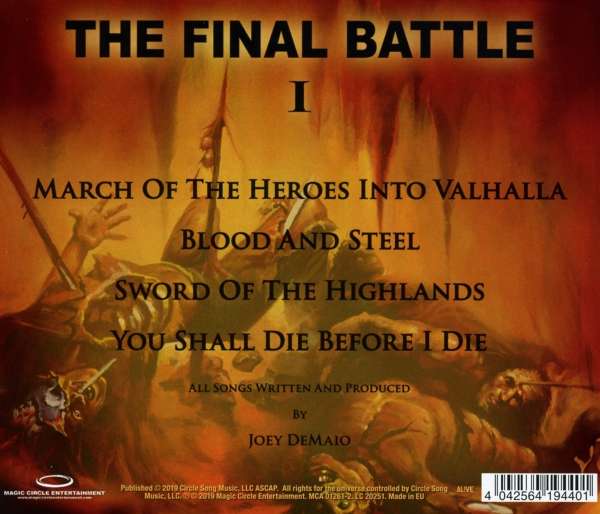 Osta Manowar - The Final Battle I (CD) levy netistä – SumashopFI