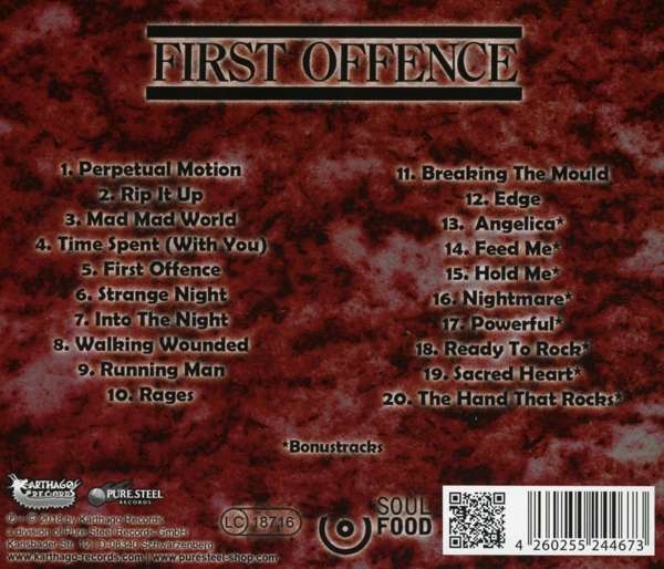 Osta First Offence - First Offence (CD) levy netistä – SumashopFI