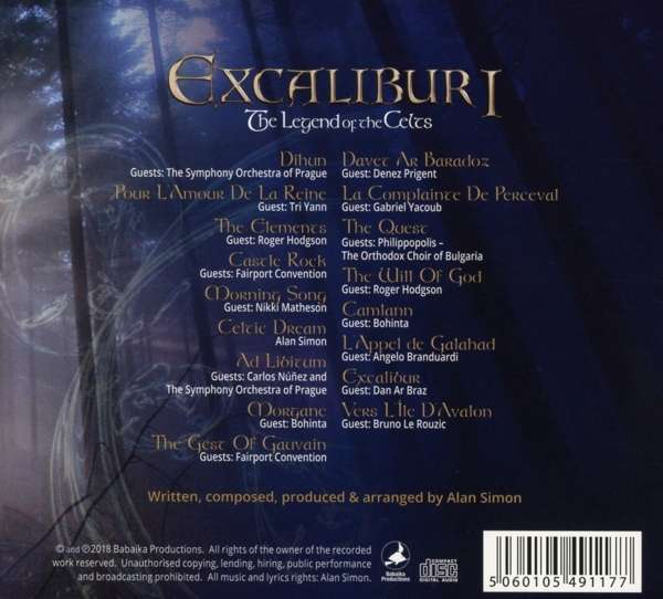 Osta Alan Simon - Excalibur I - The Legend Of The Celts (CD) levy ...
